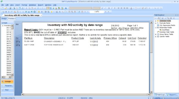 CASE STUDY: Epicor® Crystal Reports Development | PracticalTek