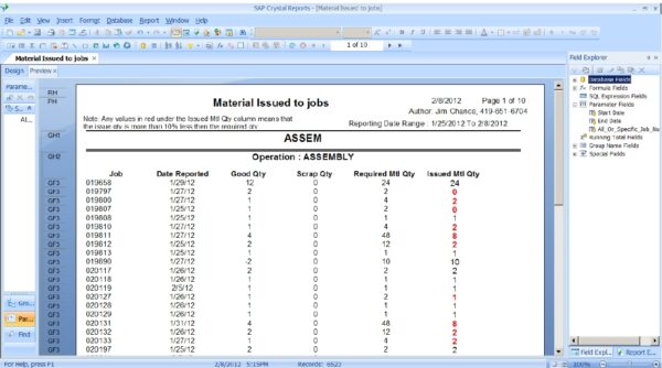 CASE STUDY: Epicor® Crystal Reports Development | PracticalTek